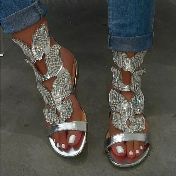 Rhinestone sparkly sandals – Fashionshoeshouse