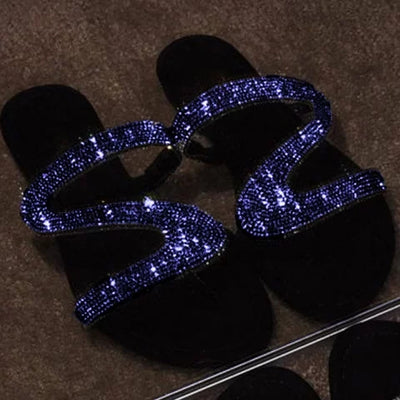 Rhinestone sparkly sandals – Fashionshoeshouse